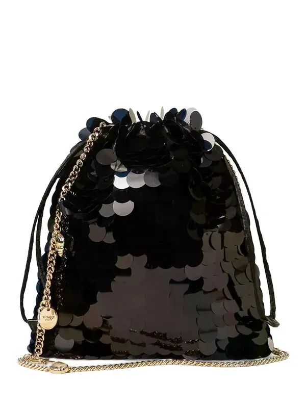 TWINSET Sequin Embellished Clutch Bag - Black