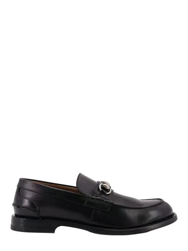 Gucci Horsebit Leather Loafers - Black