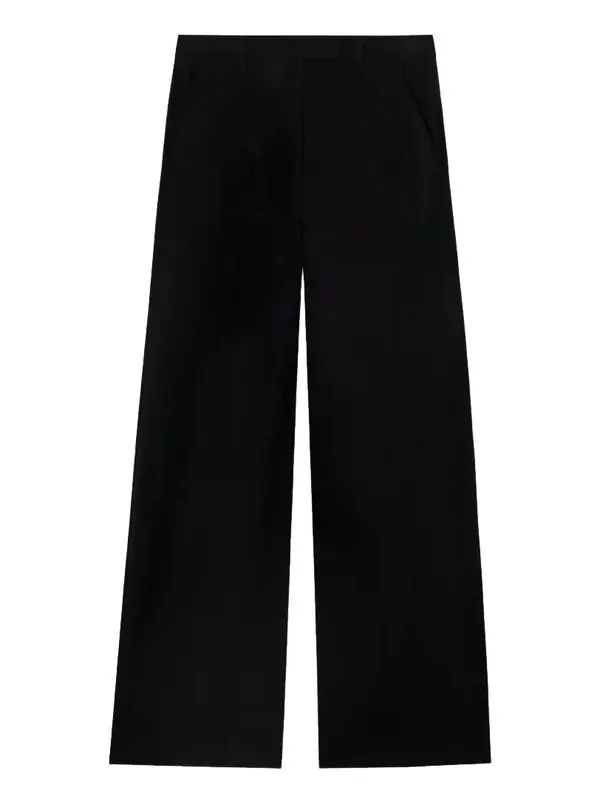 Gcds Pleated Wide-leg Trousers - Black