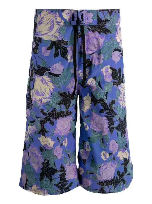 ERL Floral Swim Shorts - Purple