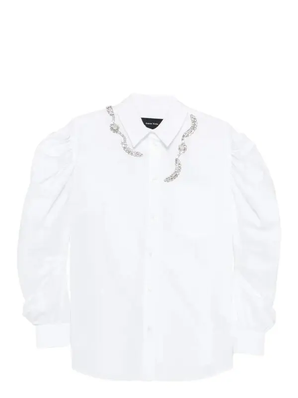 Simone Rocha Draped Sleeve Shirt - White