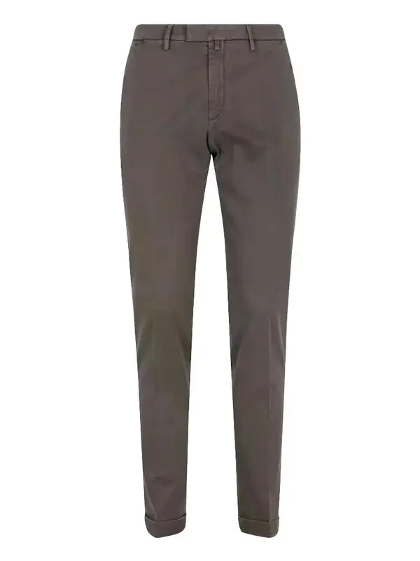 BRIGLIA 1949 Slim Chino Trousers - Brown