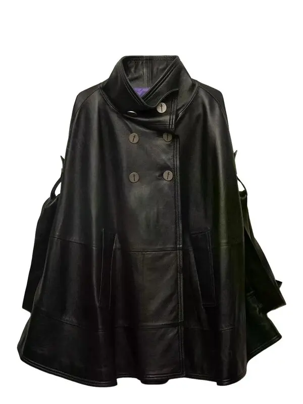 AME.M Buttoned Cape - Black