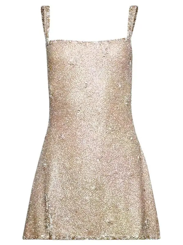 CLIO PEPPIATT Sleeveless Mini Dress - Gold