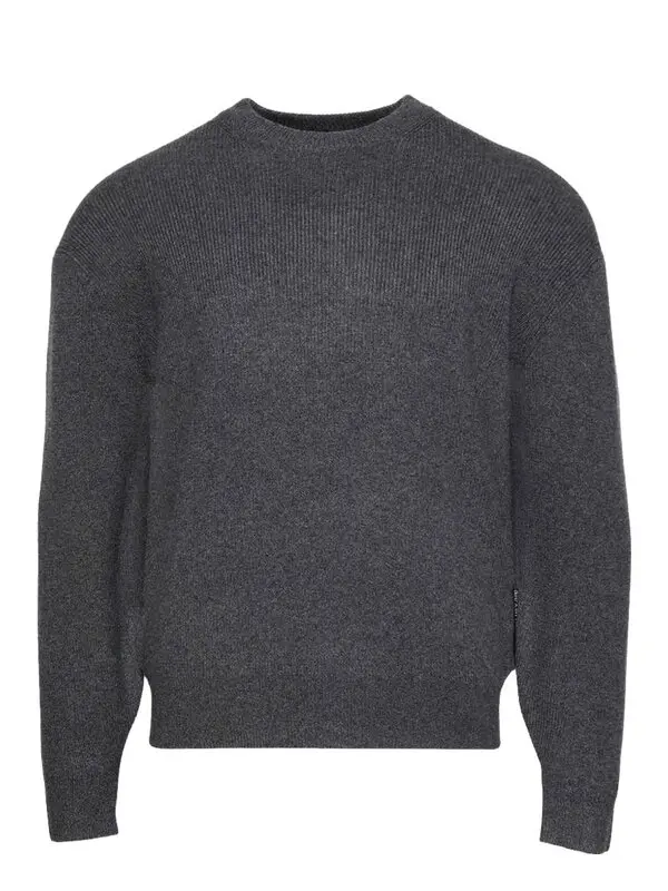Alexander Wang Crew-neck Long Sleeve Sweater - Grey