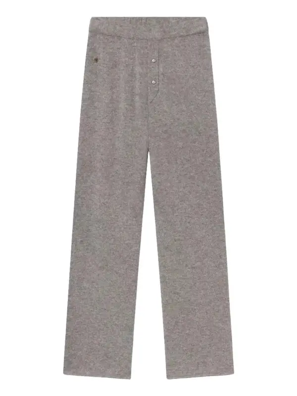Eterne Button-detail Track Pants - Grey