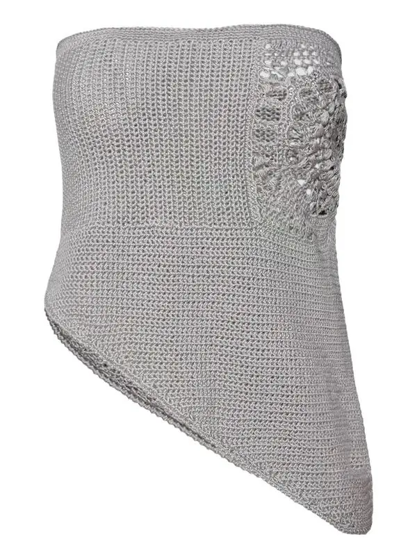 MAYSHA Kazmy Crochet Top - Grey