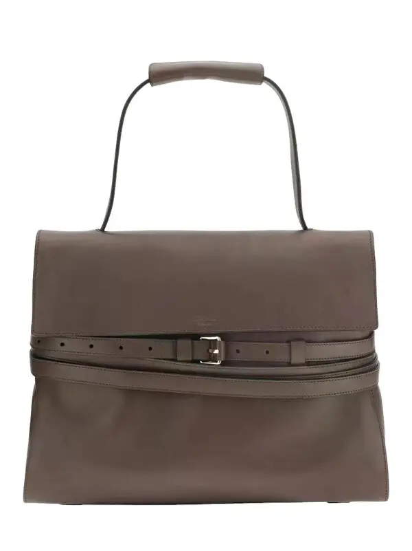 Moschino Buckle-fastening Tote - Brown