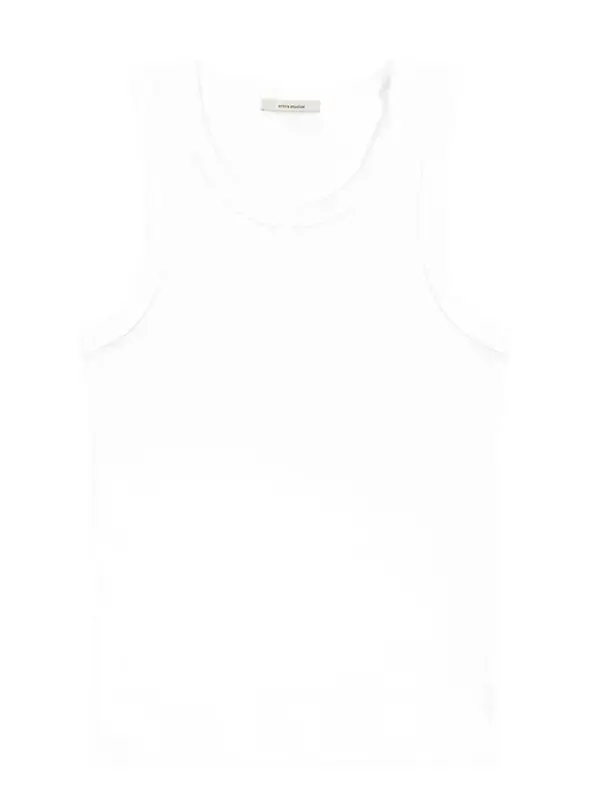 ENTIRE STUDIOS Crew-neck Tank - White