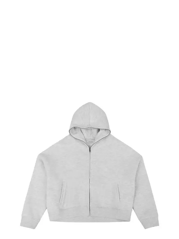 ENTIRE STUDIOS Hooded Zip-front Sweatshirt - Grey