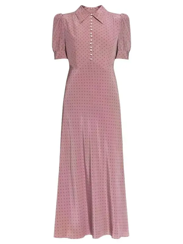 Alessandra Rich Polka-dot Dress - Pink