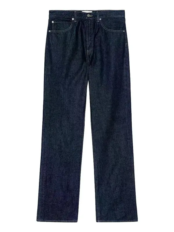 FRAME Five-pocket Straight Leg Jeans - Blue