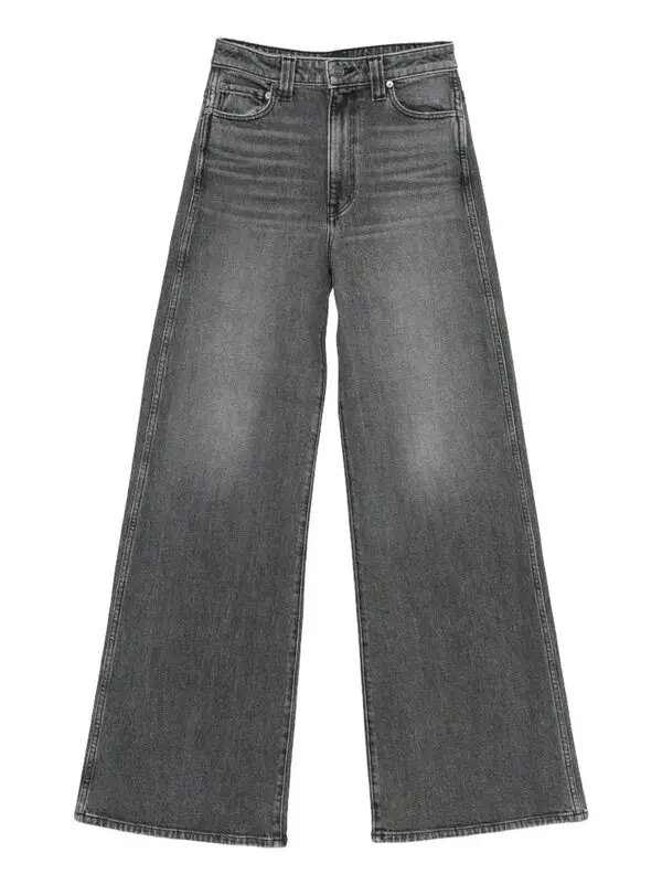 Khaite Dane Wide Leg Jeans - Grey