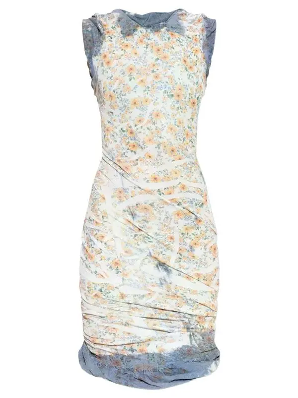 DIESEL Floral-print Day Dress - White