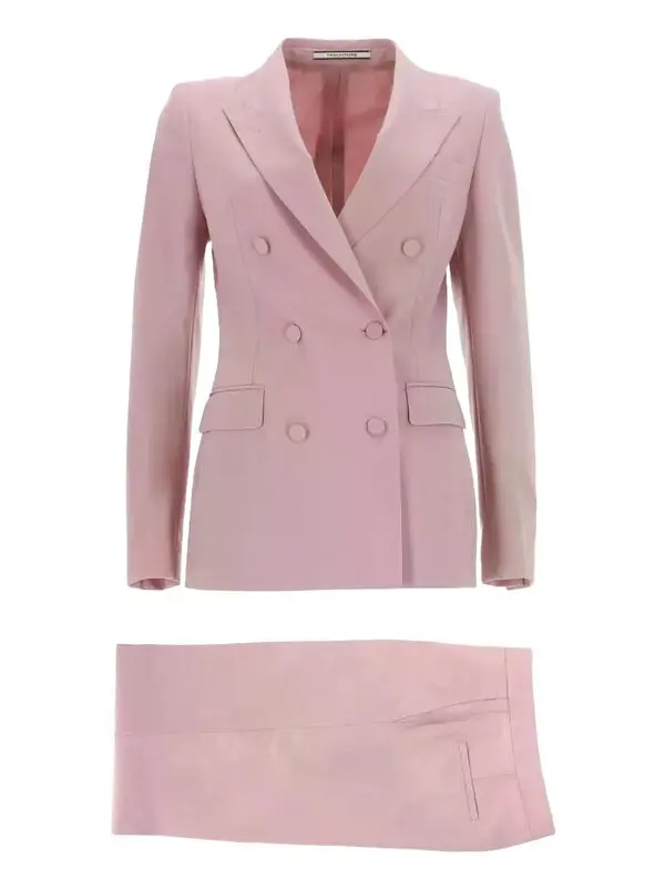 Tagliatore Double-breasted Evening Suit - Pink