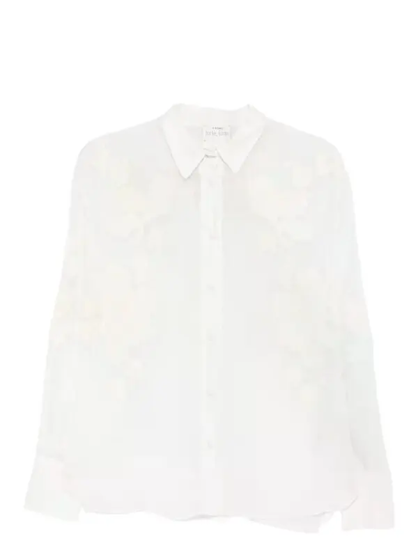 FORTE_FORTE Floral Blouse - White