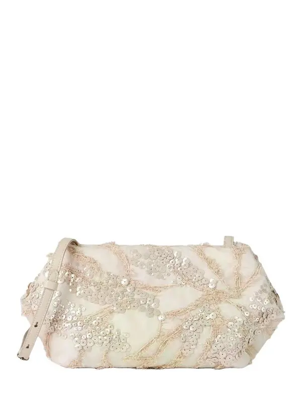 Brunello Cucinelli Silk Organza Pouch Bag - Neutrals