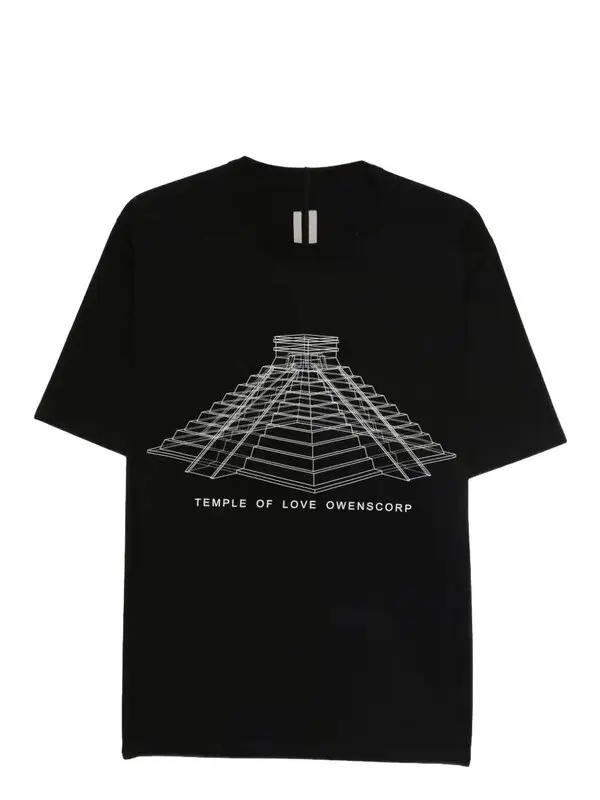 Rick Owens Graphic Print T-shirt - Black