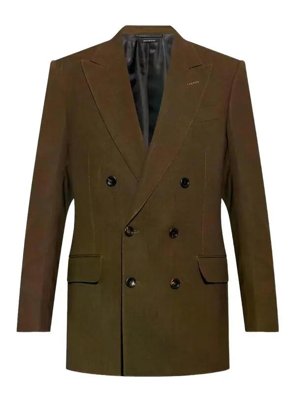 TOM FORD Double-breasted Blazer - Brown