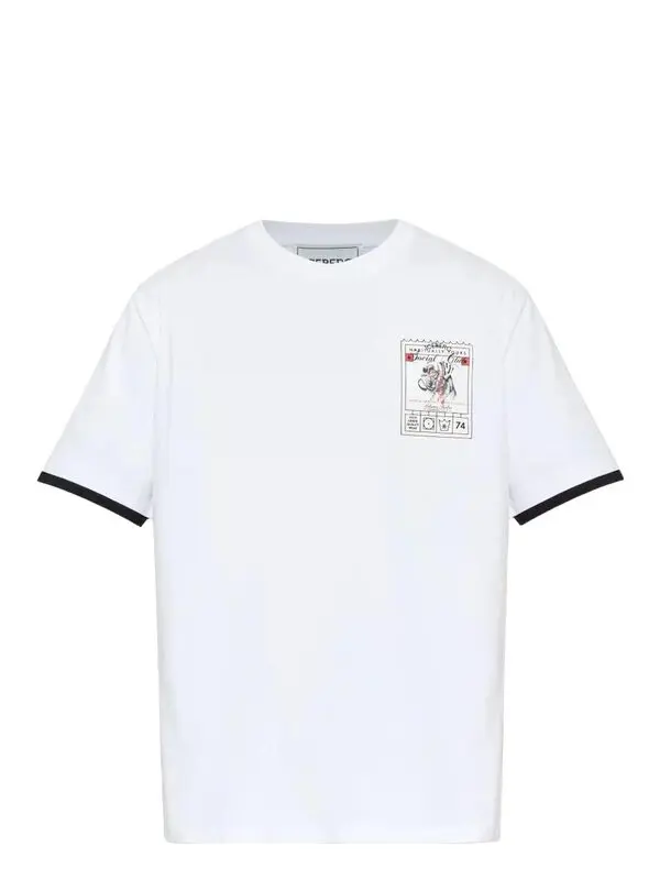 Iceberg Print Trim T-shirt - White
