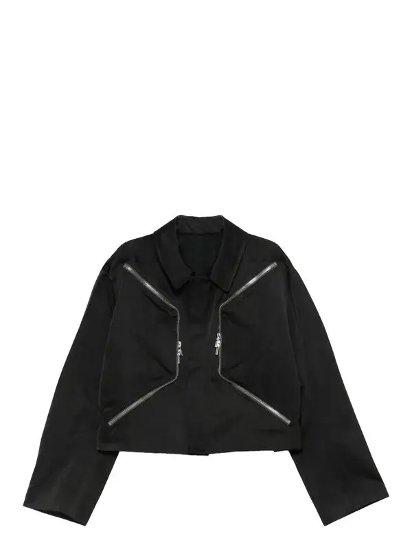 Rick Owens Zip-up Shirt Jacket - Black