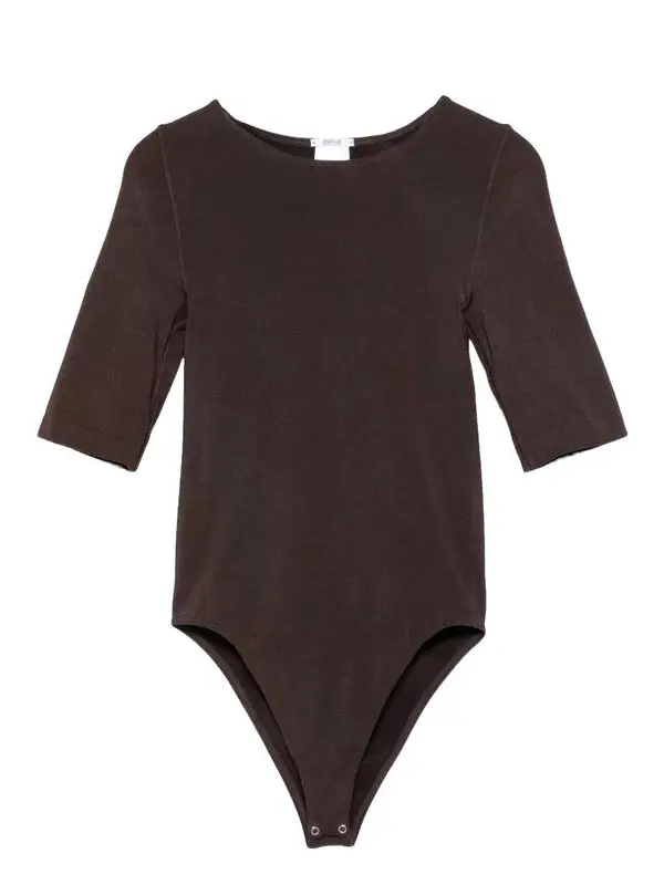 Wolford Elbow-sleeved Top - Brown