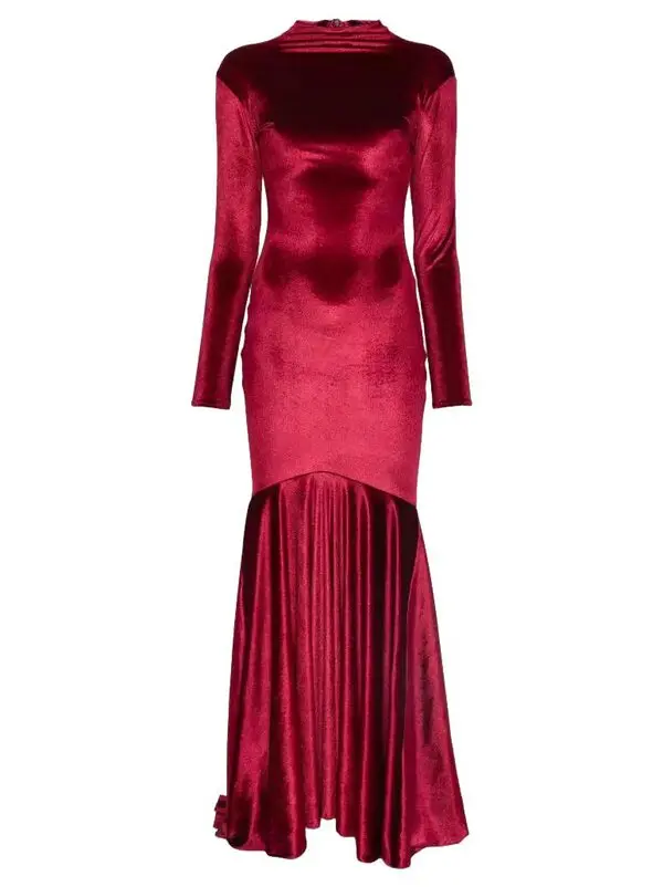 ATU BODY COUTURE Velvet Maxi Dress - Red