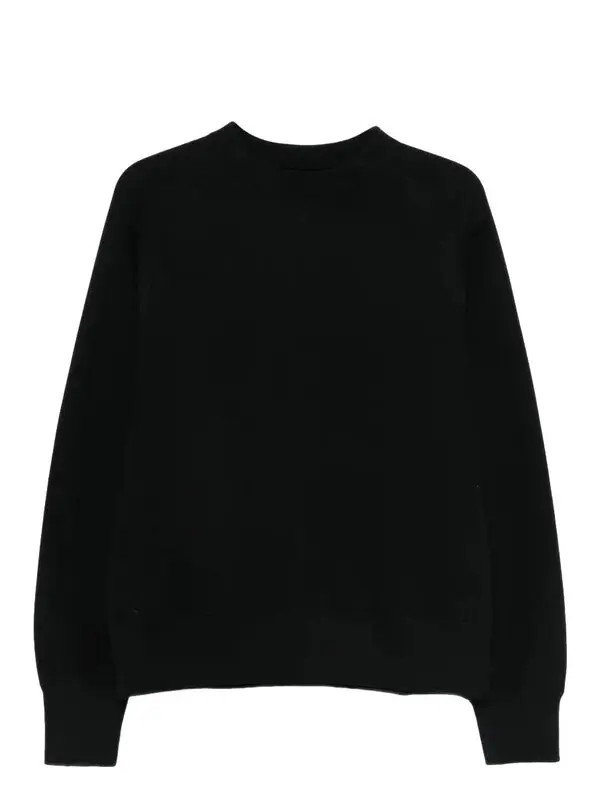 Sacai Crew-neck Sweatshirt - Black