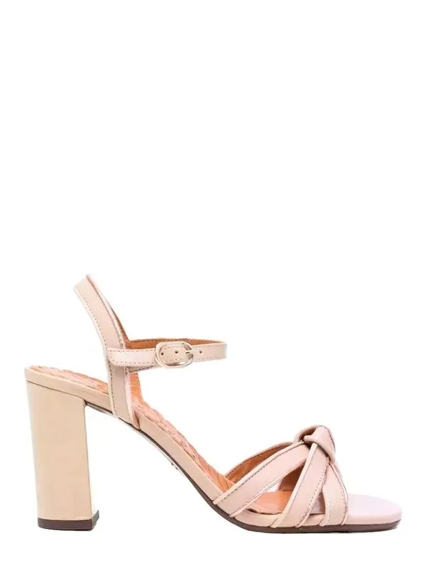 Chie Mihara Ballah Knotted Leather Sandals - Neutrals