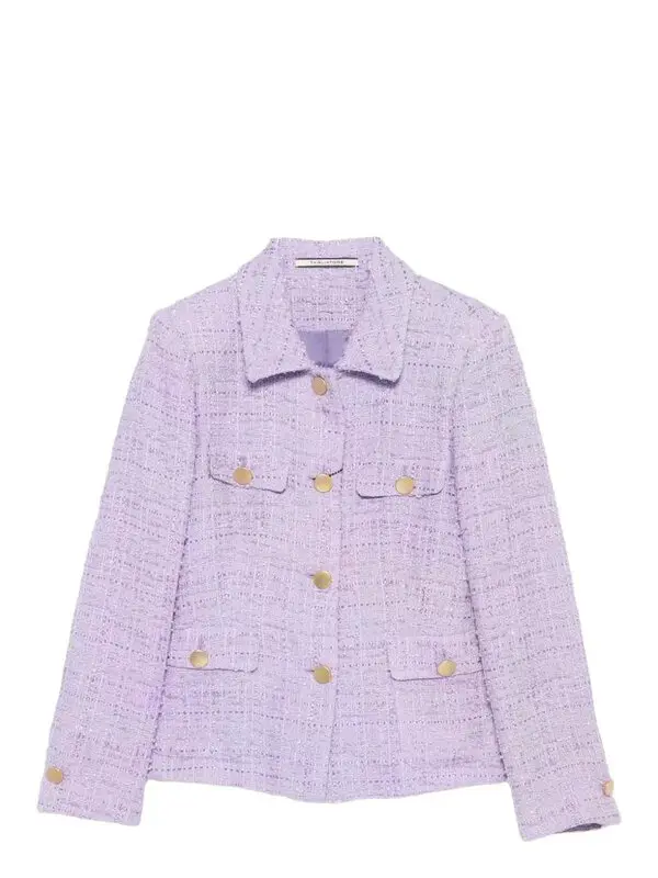 Tagliatore Buttoned Flap Jacket - Purple