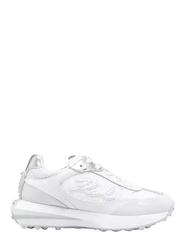 Karl Lagerfeld Panelled Sneakers - White