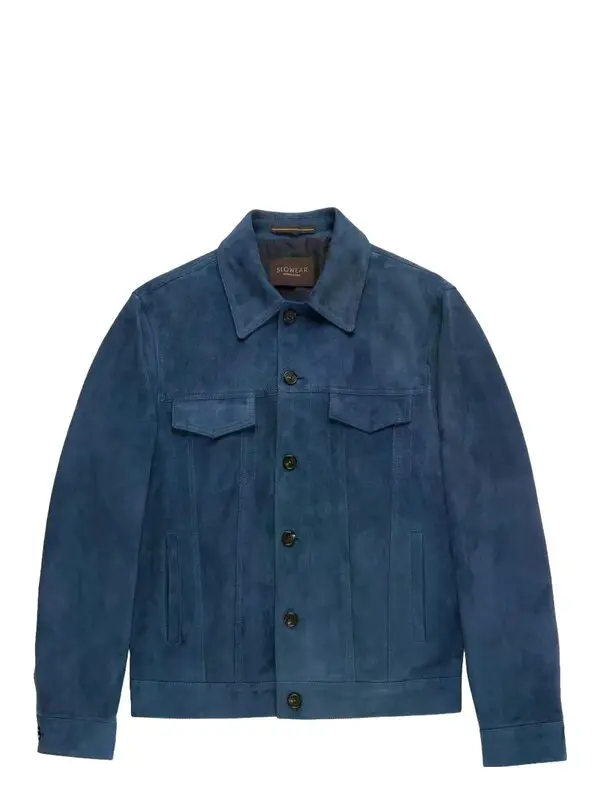 SLOWEAR Suede Jacket - Blue