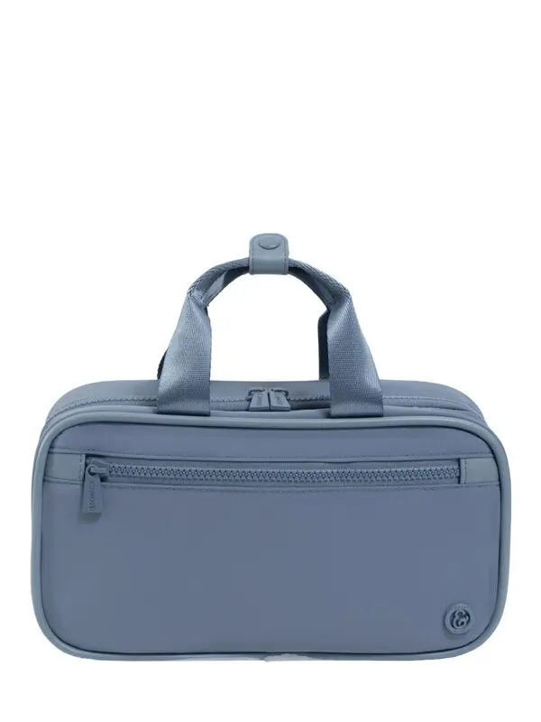 Joan & David Sport Nylon Double Handle Hanging Toiletry Case - Denim