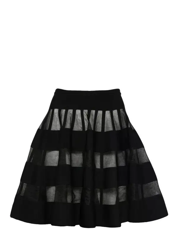 Alaïa 2010s Panelled Mini Skirt - Black
