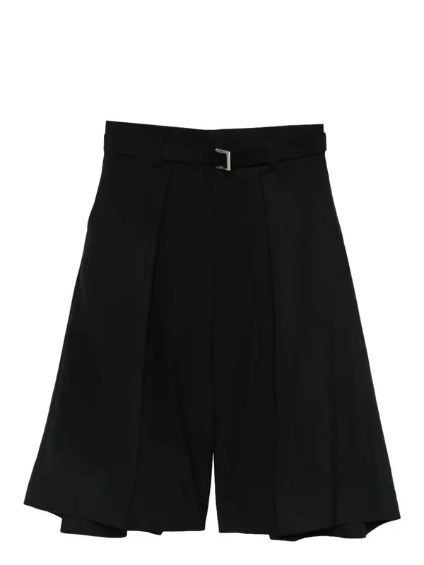 Sacai Belted Tailored Shorts - Black