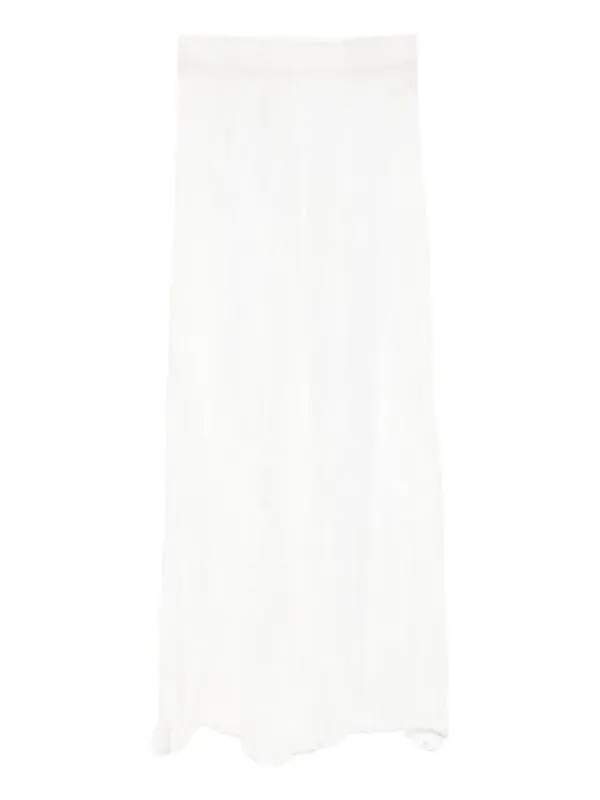 P.a.r.o.s.h Elasticated-waistband Maxi Skirt - White