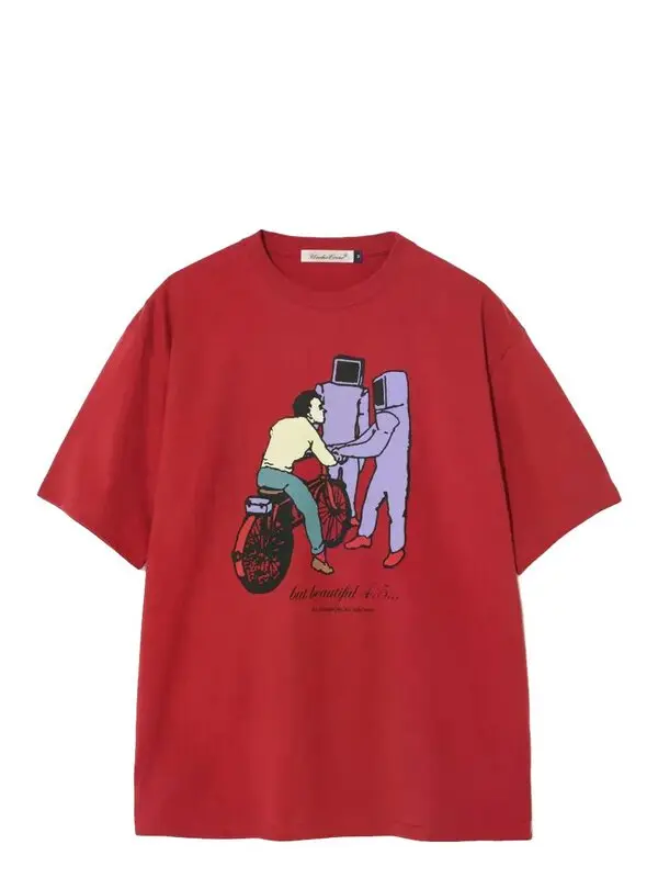 Undercover Computer T-shirt - Red