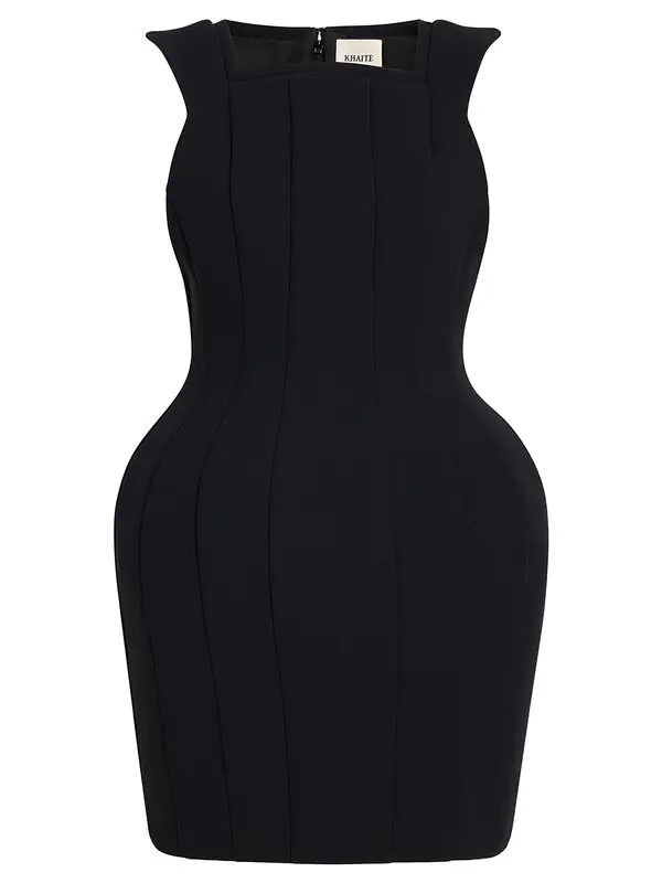 Khaite Sleeveless Peplum Dress - Black