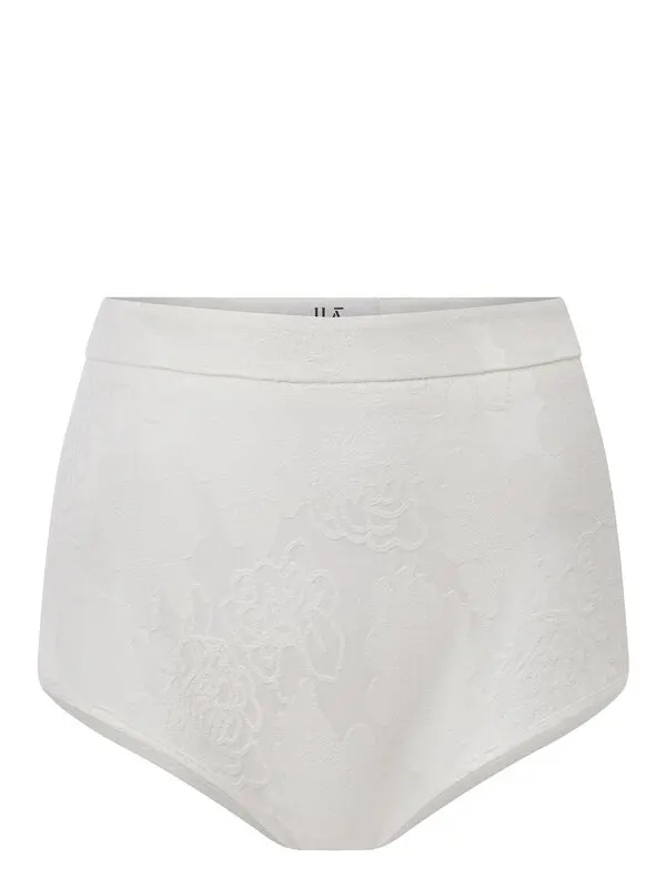 Ila Pinea Jacquard Shorts - White