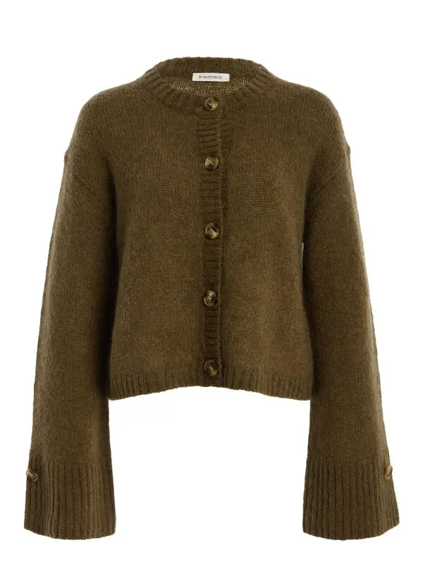 BY MALENE BIRGER Cierrou Wool-blend Cardigan - Olive