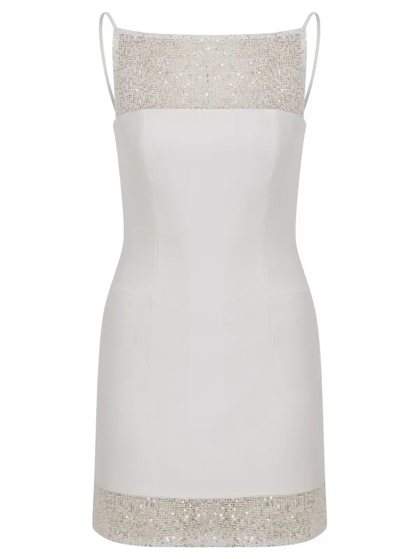Ila Sera Beaded Mini Dress - White