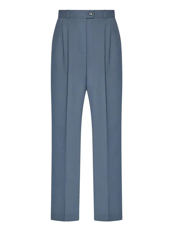 THE ROW Ragnar High-rise Trousers - Cobalt Blue