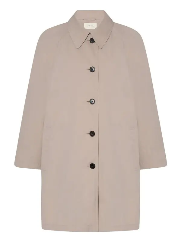THE ROW Hawkins Cotton Poplin Car Coat - Beige