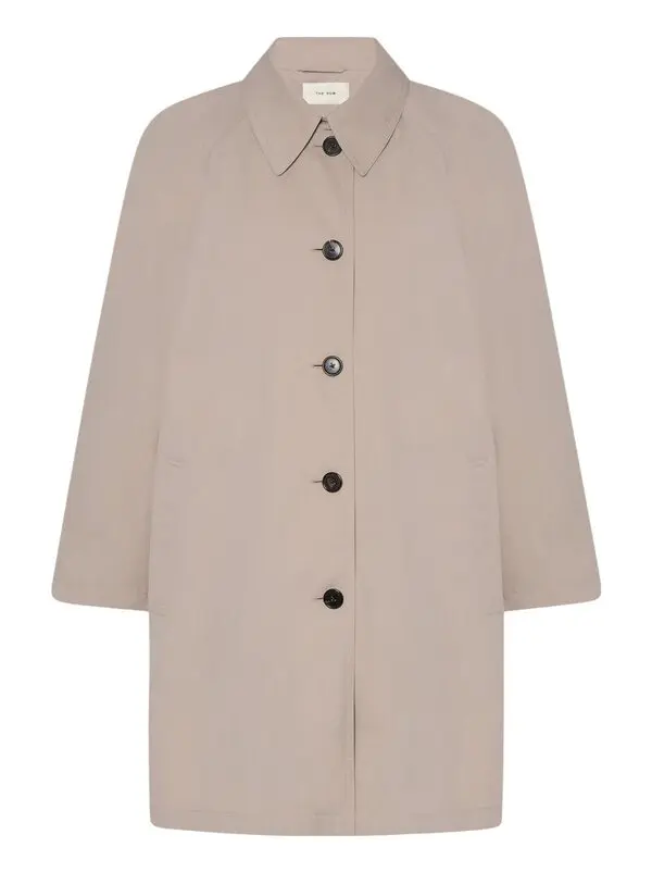 THE ROW Hawkins Cotton Poplin Car Coat - Beige