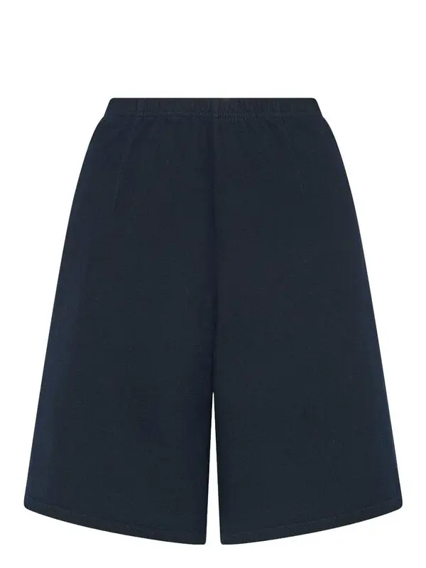 THE ROW Larissa Relaxed Fit Shorts - Indigo