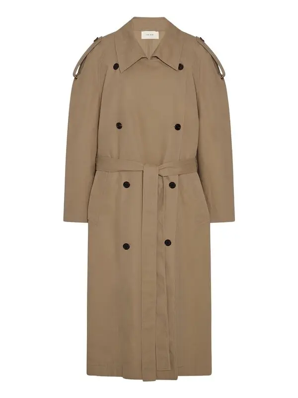 THE ROW Double-breasted Trench Coat - Sand