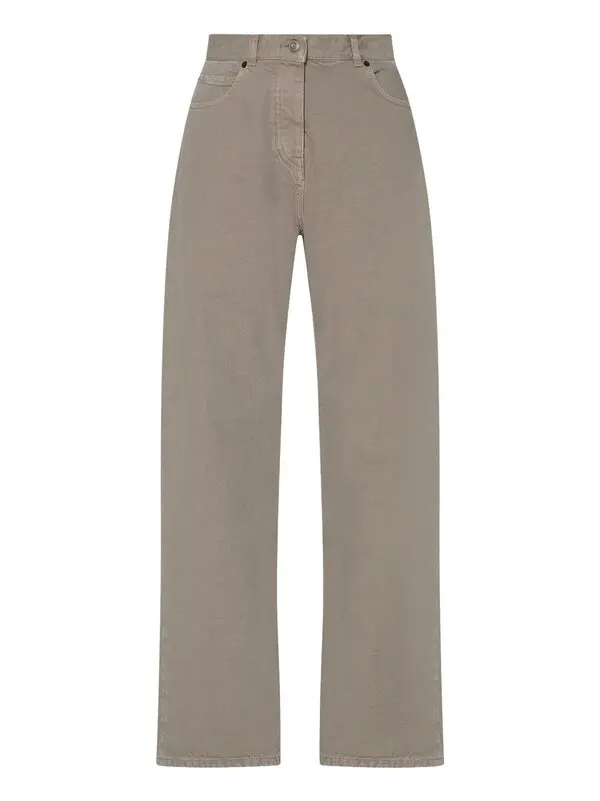 THE ROW Finbar Wide-leg Jeans - Smoke Grey