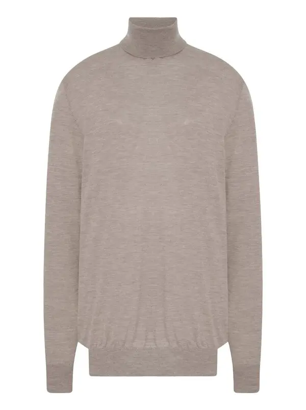 THE ROW Nabari Turtleneck - Beige Melange