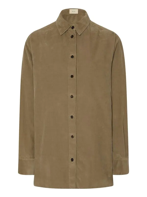 THE ROW Sisilia Striped Shirt - Beige