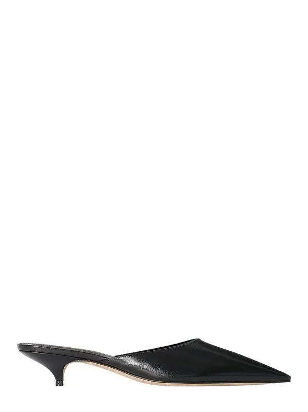 THE ROW Liisa Kitten Mule - Black
